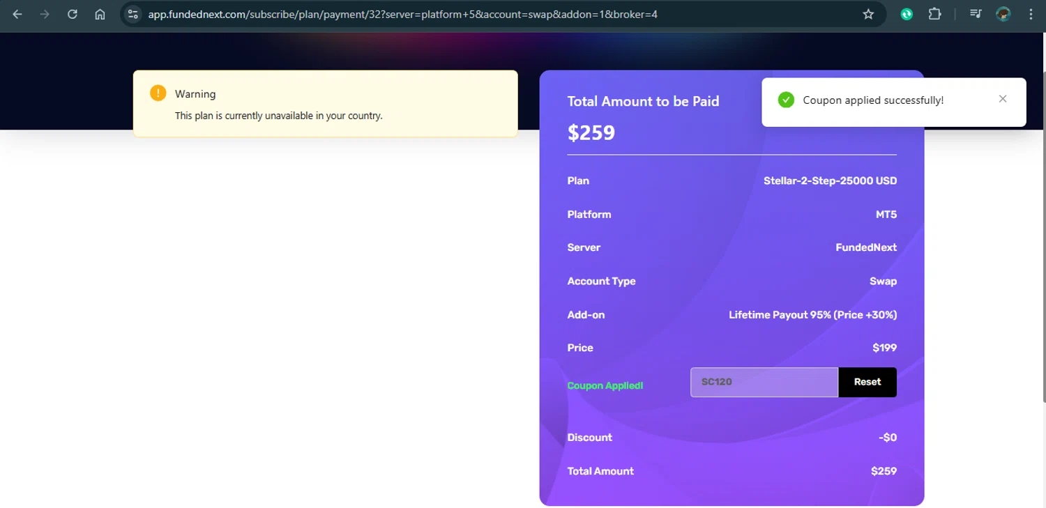 FundedNext Coupon Codes (2 Verified) - Sitewide Jan 2025