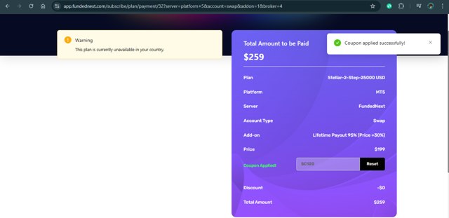 FundedNext Coupon Codes (2 Verified) - Sitewide Jan 2025