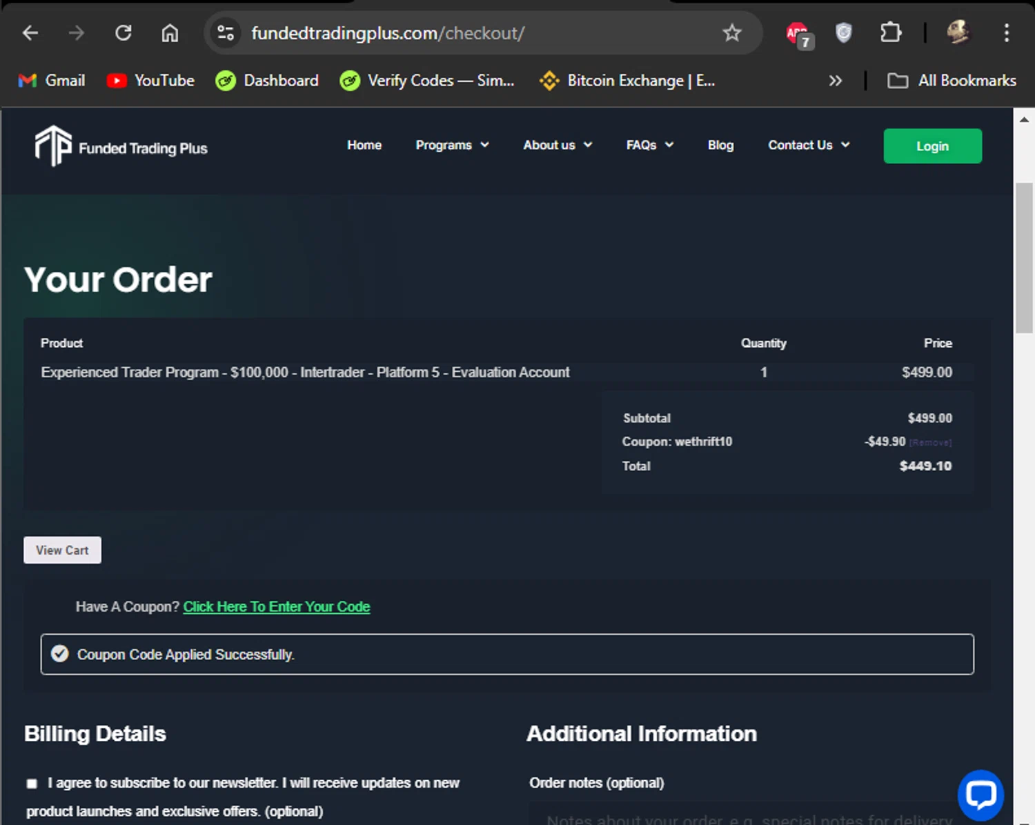 Funded Trading Plus Discount Codes - 10% Off | November 2024