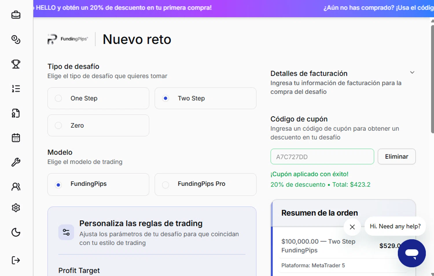 Funding Pips Promo Codes - 20% Off (12 Verified) Feb 2026