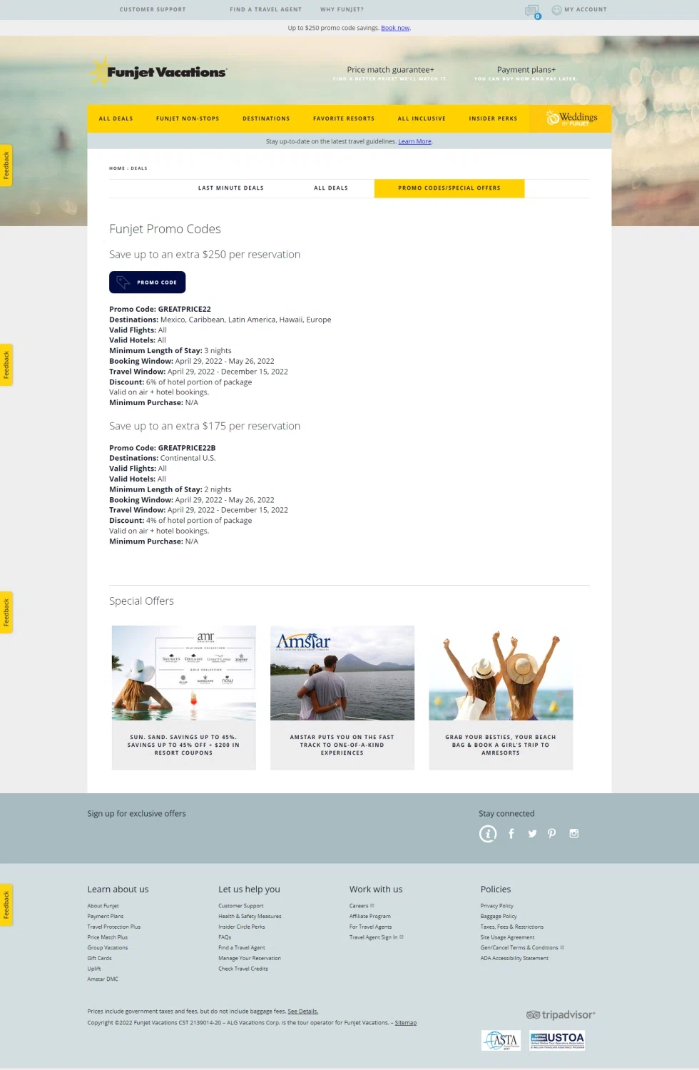 Funjet Promo Codes - $150 Off | October 2024