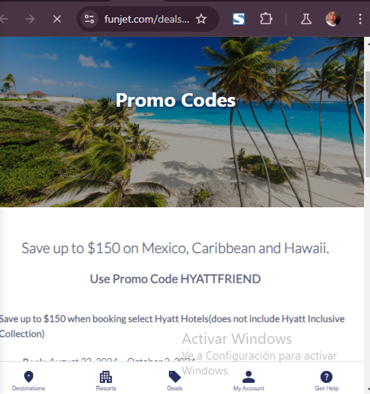 Funjet Promo Codes - $150 Off | September 2024