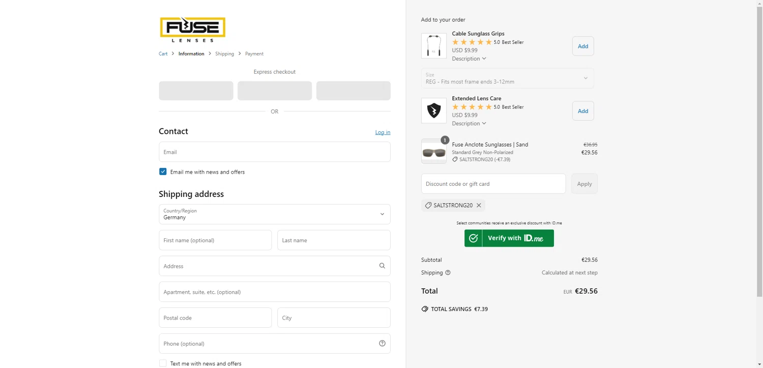 Fuse Lenses Promo Codes - 20% Off (Verified) Oct 2025