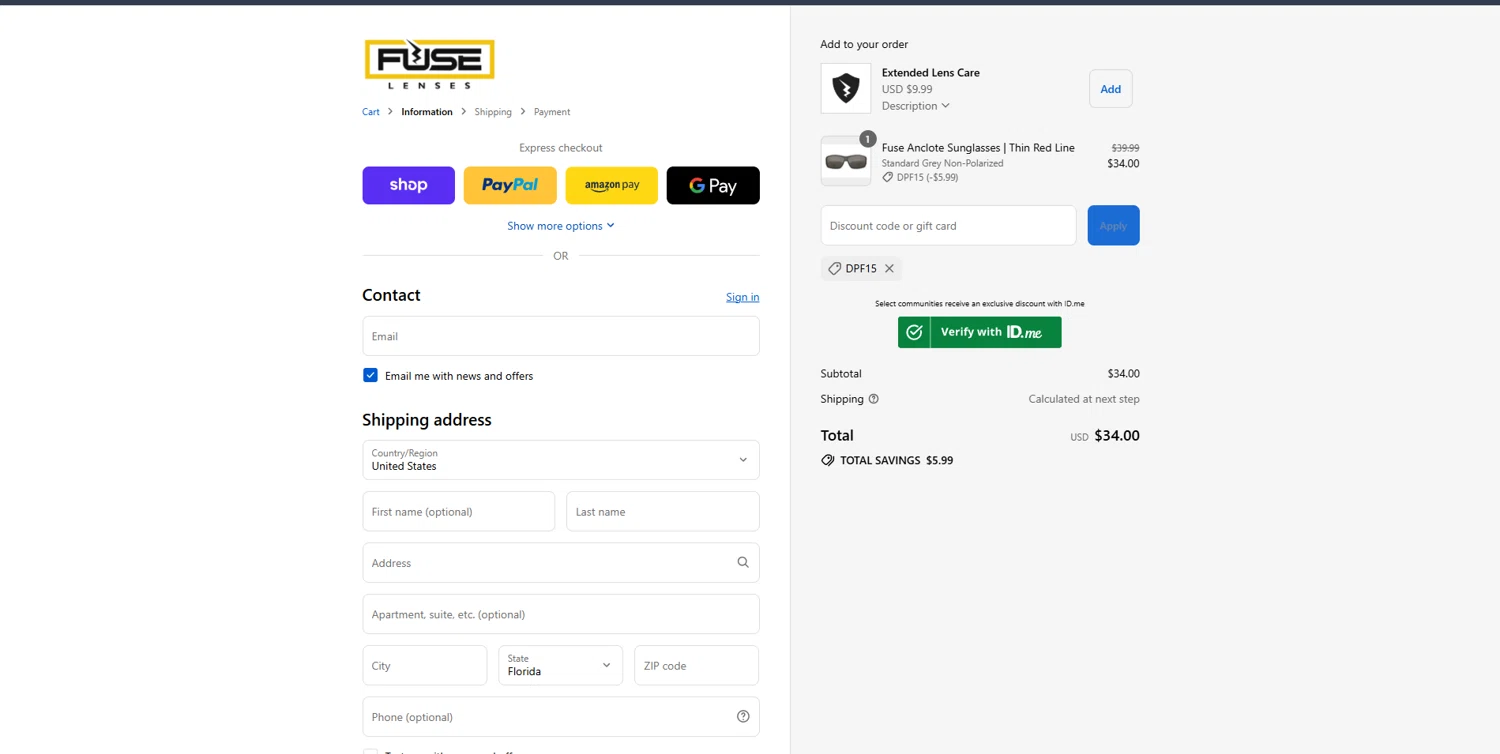 Fuse Lenses Promo Codes - 20% Off (Verified) Oct 2025