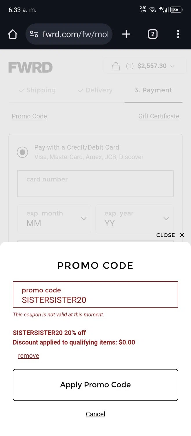 FWRD Promo Codes – 20% Off | July 2024