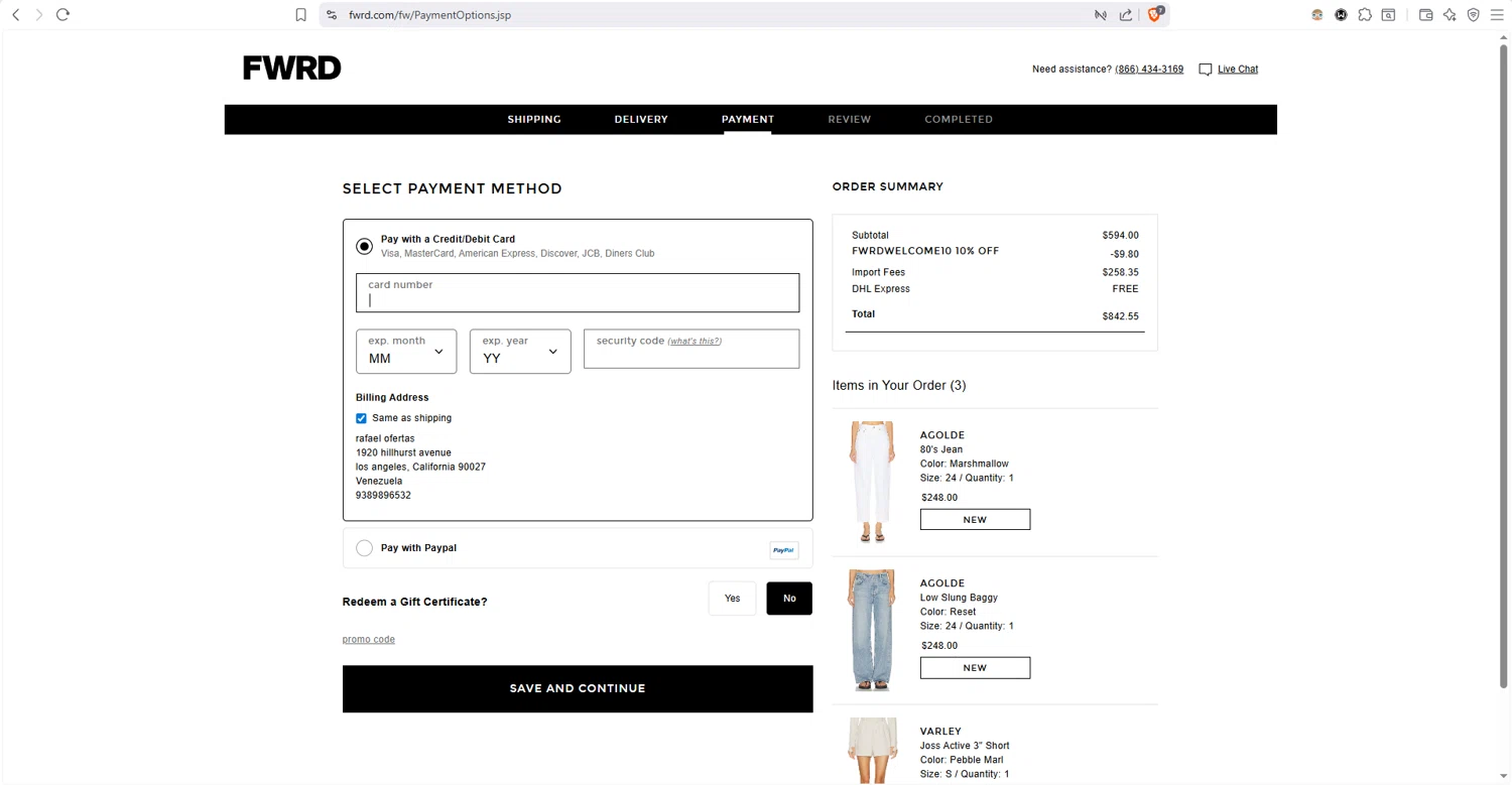 FWRD Promo Codes - 10% Off (5 Verified) May 2026