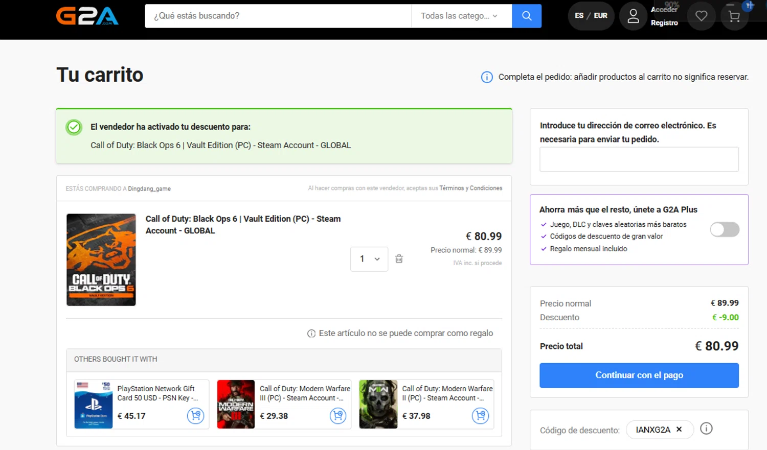 G2A Discount Codes & Black Friday 2024 Deals - 10% Off