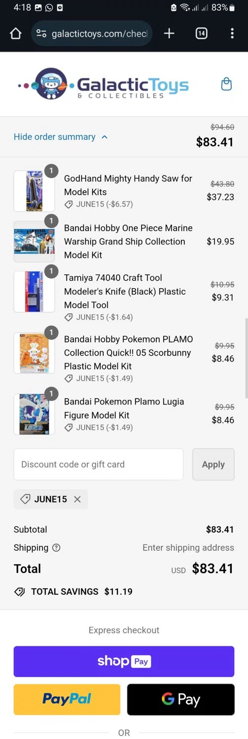 Galactic Toys Discount Codes - 15% Off | October 2024