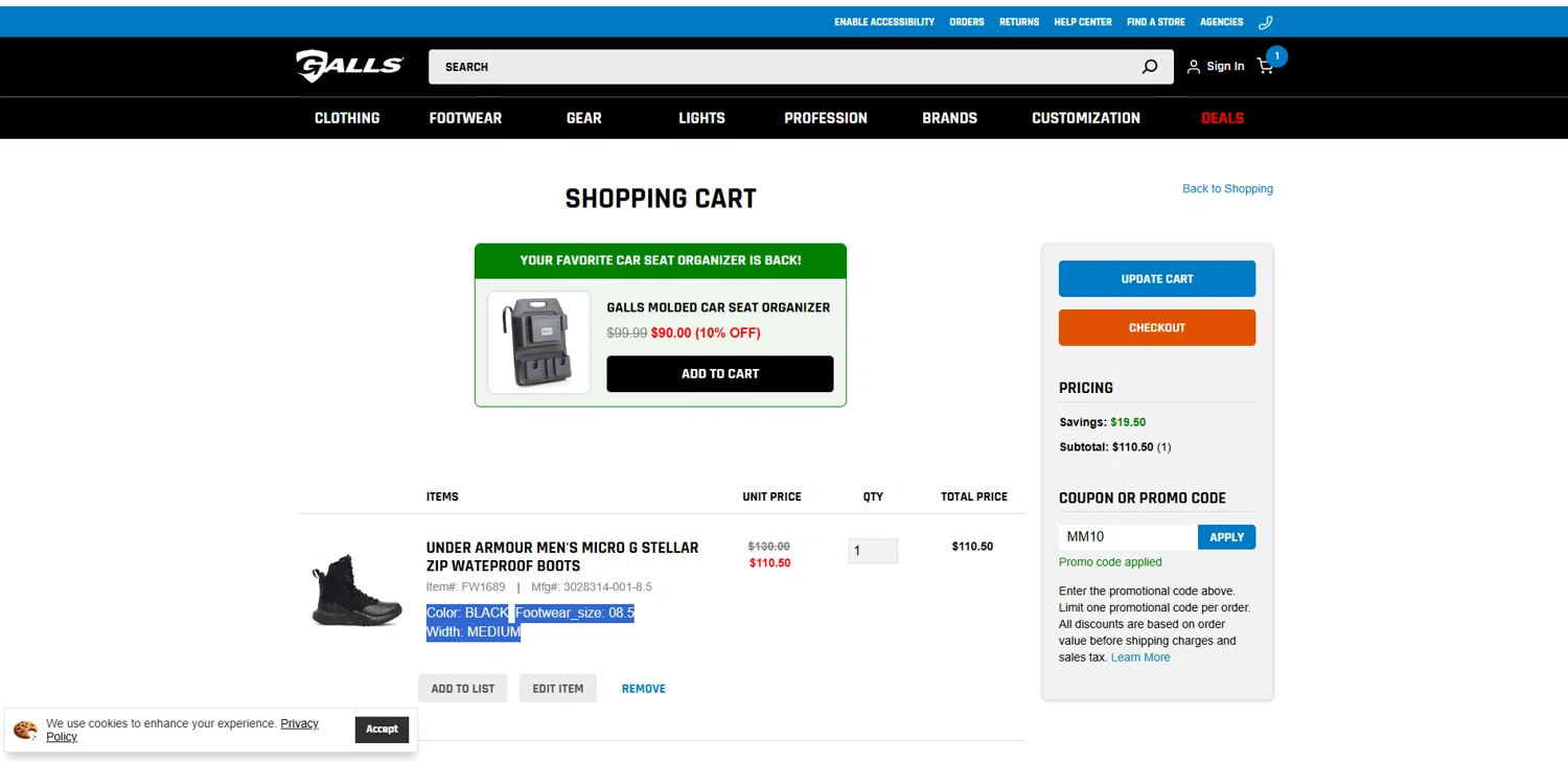 Galls Promo Codes (3 Verified) - 20% Off Sitewide Mar 2025