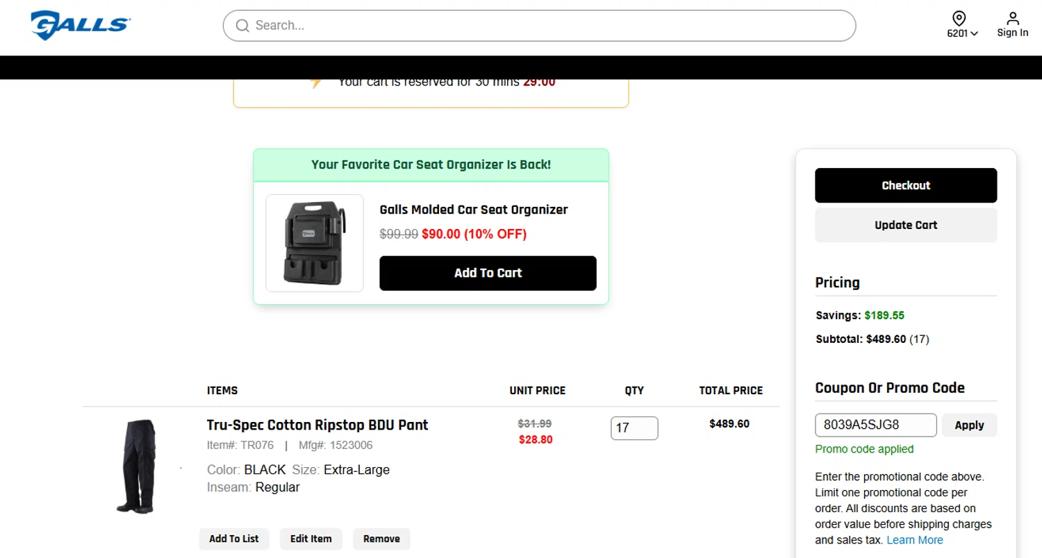 Galls Promo Codes - 25% Off (3 Verified) Jan 2026