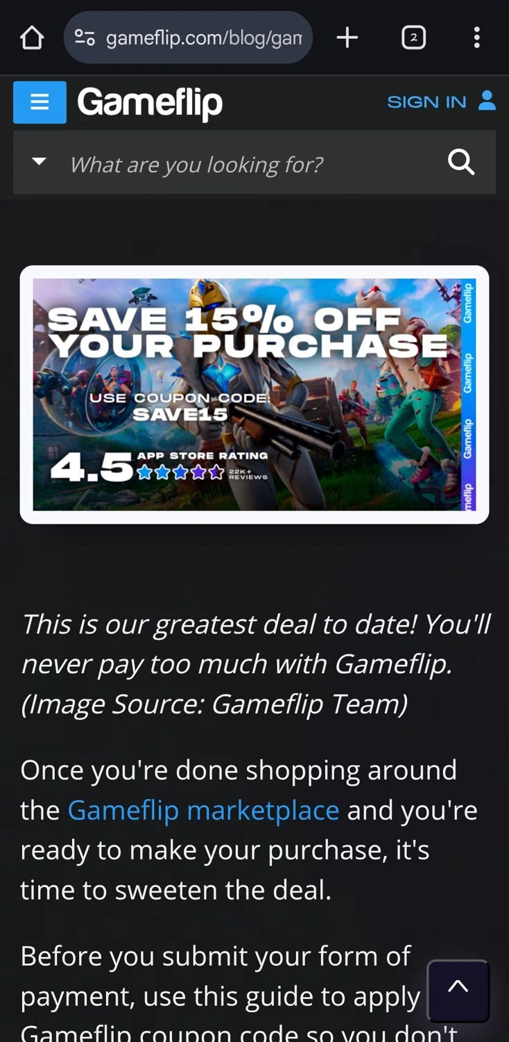 Gameflip Promo Codes (4 Verified) - 20% Off w/Code Jun 2025