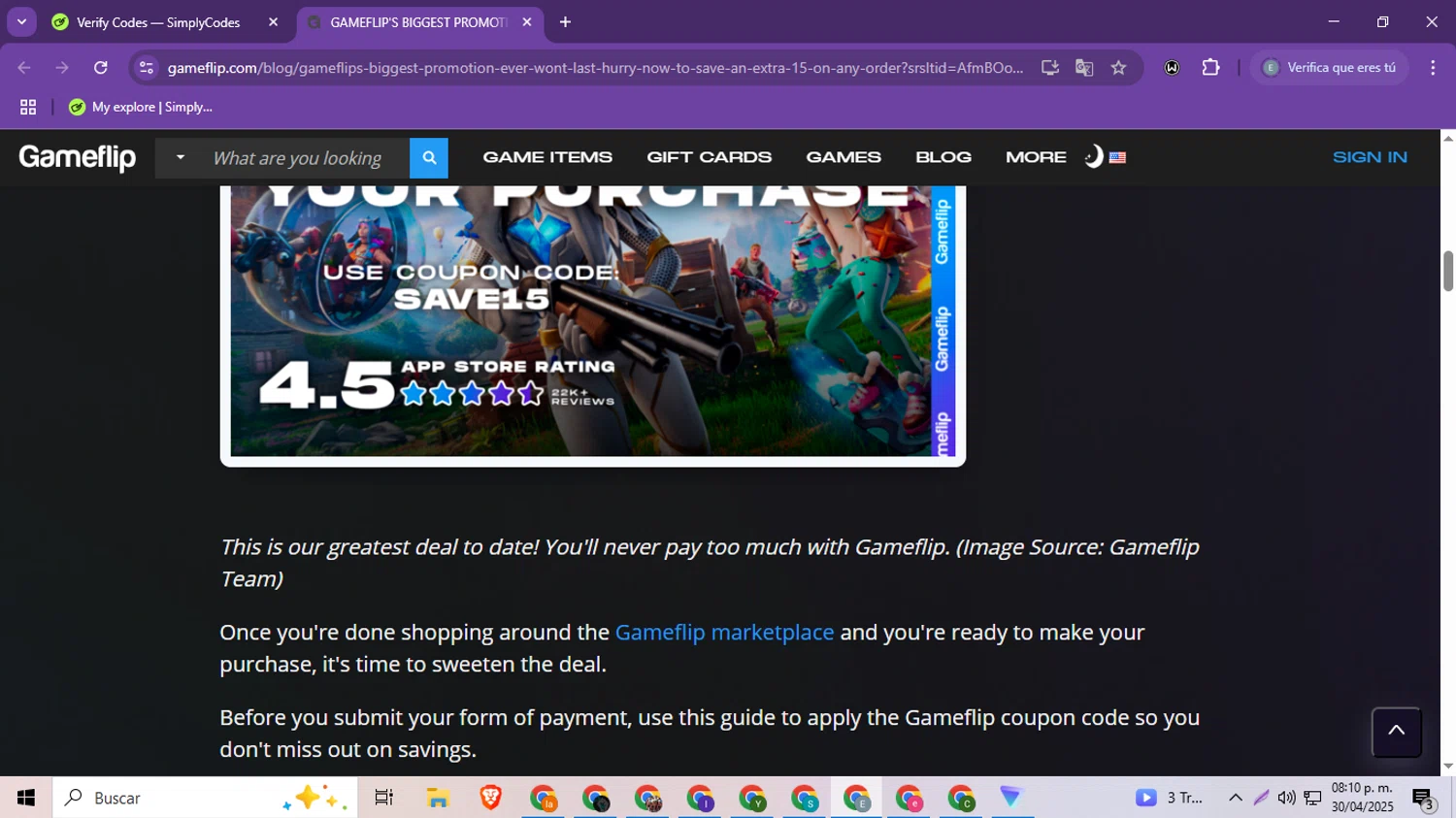 Gameflip Promo Codes (3 Verified) - 25% Off w/Code May 2025