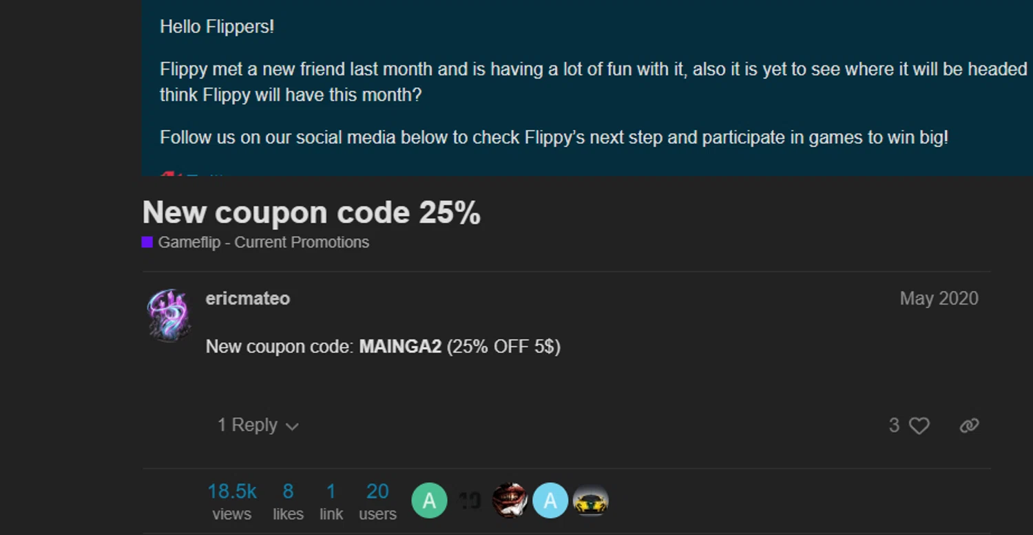 Gameflip Discount Codes (3 Verified) - 25% Off May 2025