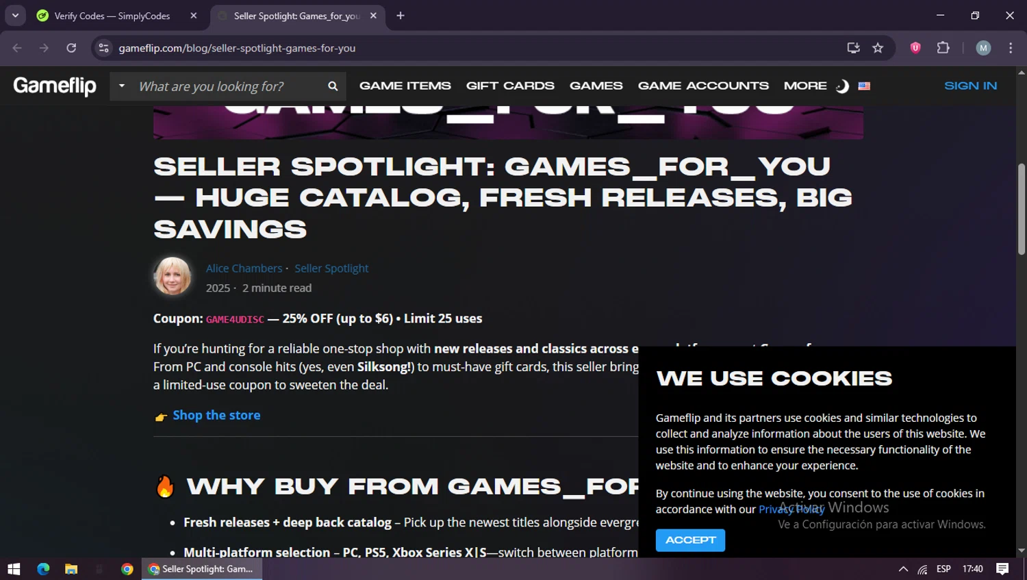 Gameflip Promo Codes (5 Verified) - 25% Off w/Code Oct 2025
