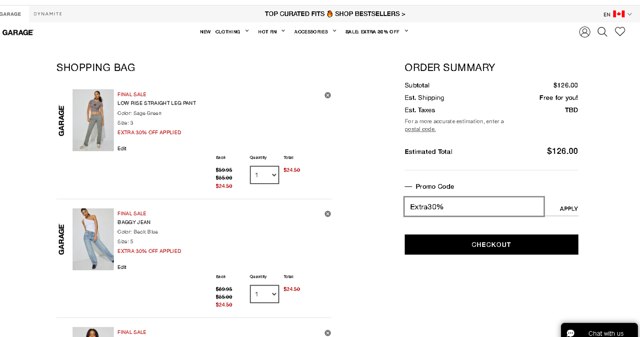 Garage Clothing Promo Codes - 30% Off Coupons Sep 2025