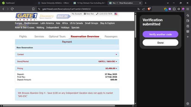 Gate 1 Travel Promo Codes - $800 Off Jun 2025