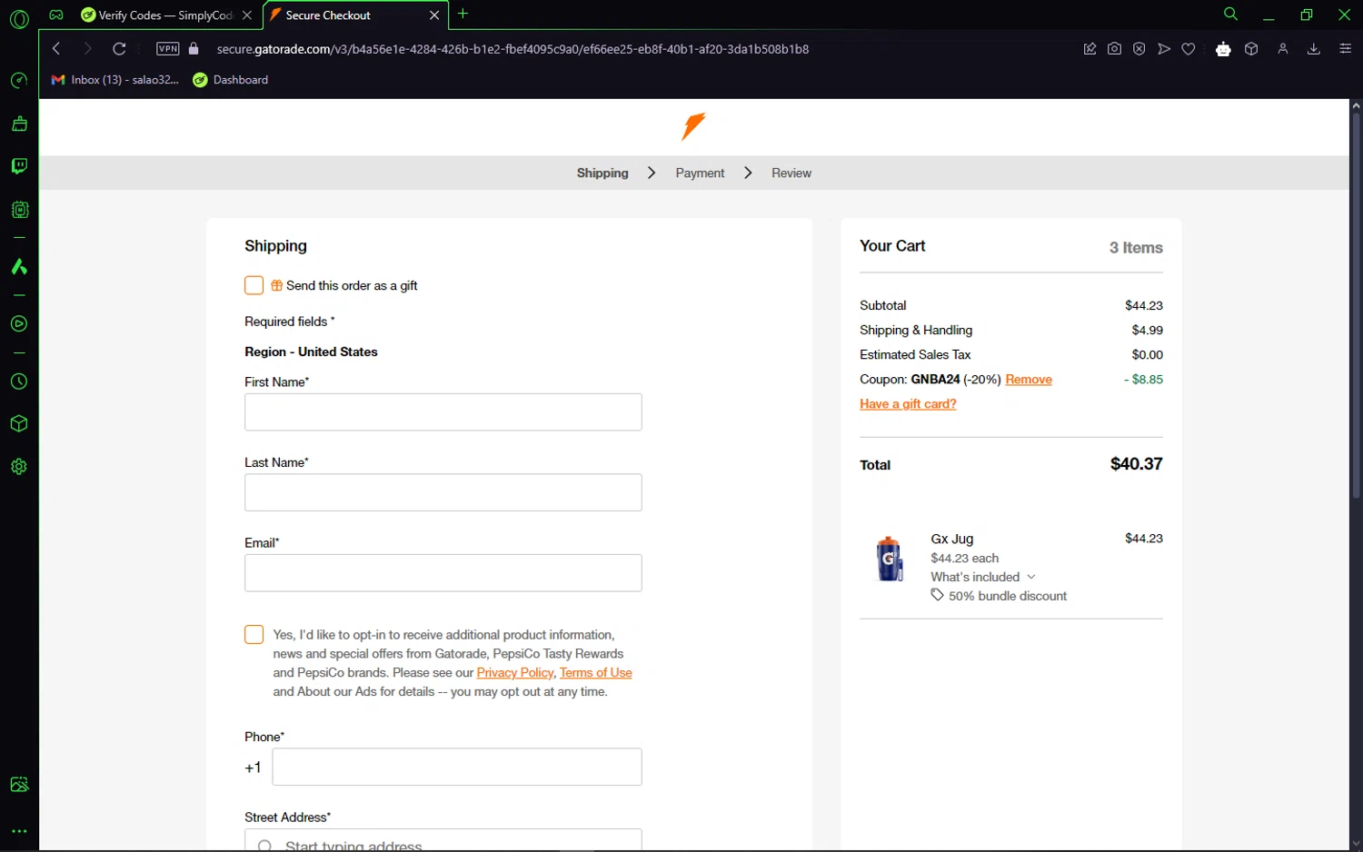 Gatorade Promo Codes - 20% Off | January 2025