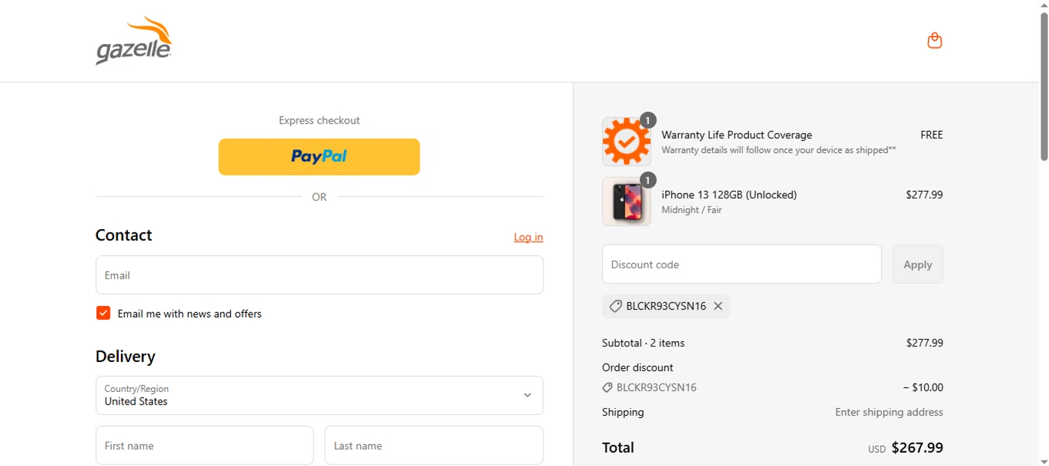 Gazelle Promo Codes (13 Verified) - $20 Off w/Code Aug 2025