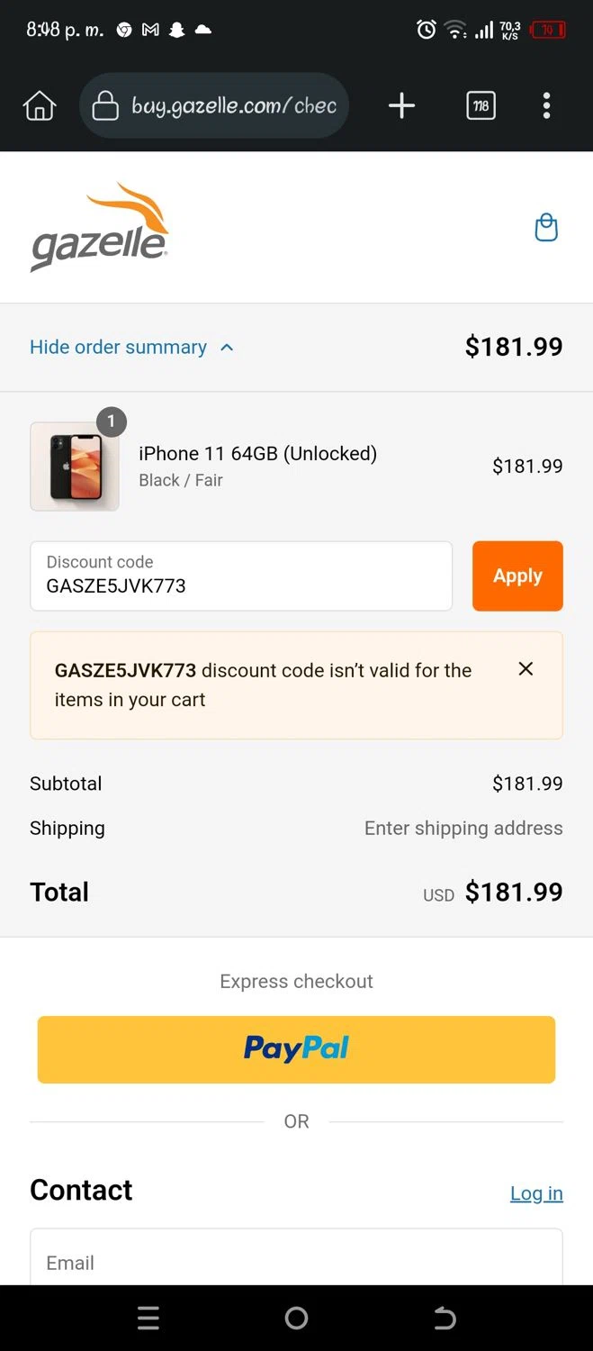 Gazelle Discount Codes - $20 Off | October 2024