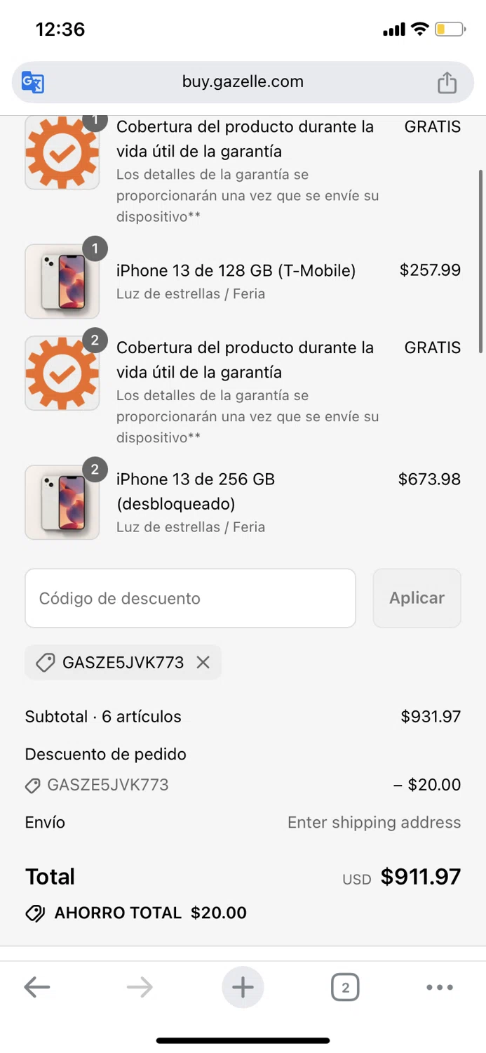 Gazelle Promo Codes (13 Verified) - $20 Off w/Code Sep 2025