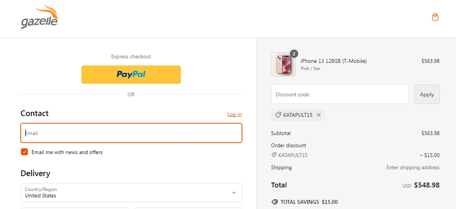 Gazelle Discount Codes (12 Verified) - $20 Off Jan 2025