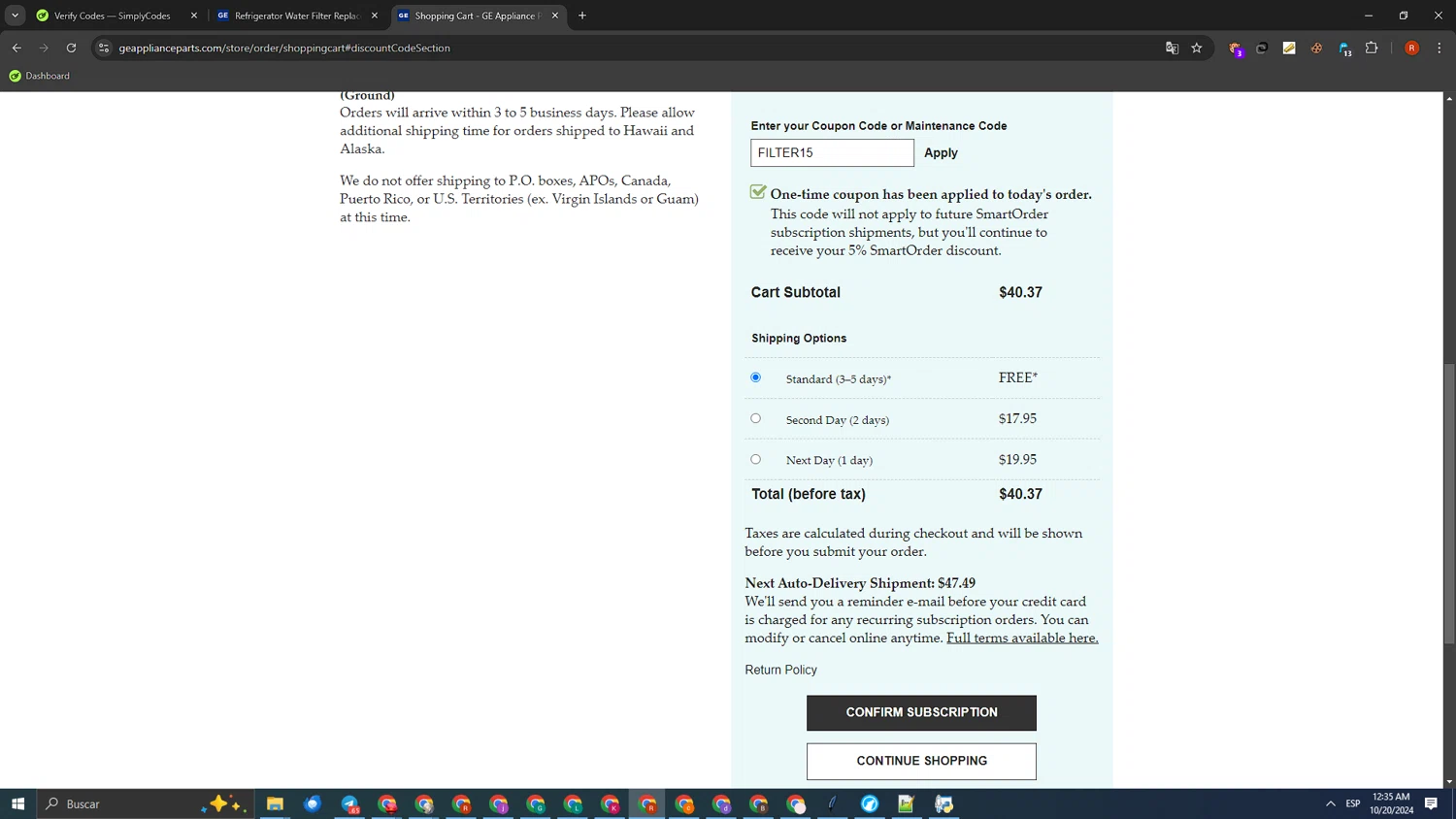 GE Appliance Parts Coupon Codes - 15% Off | November 2024