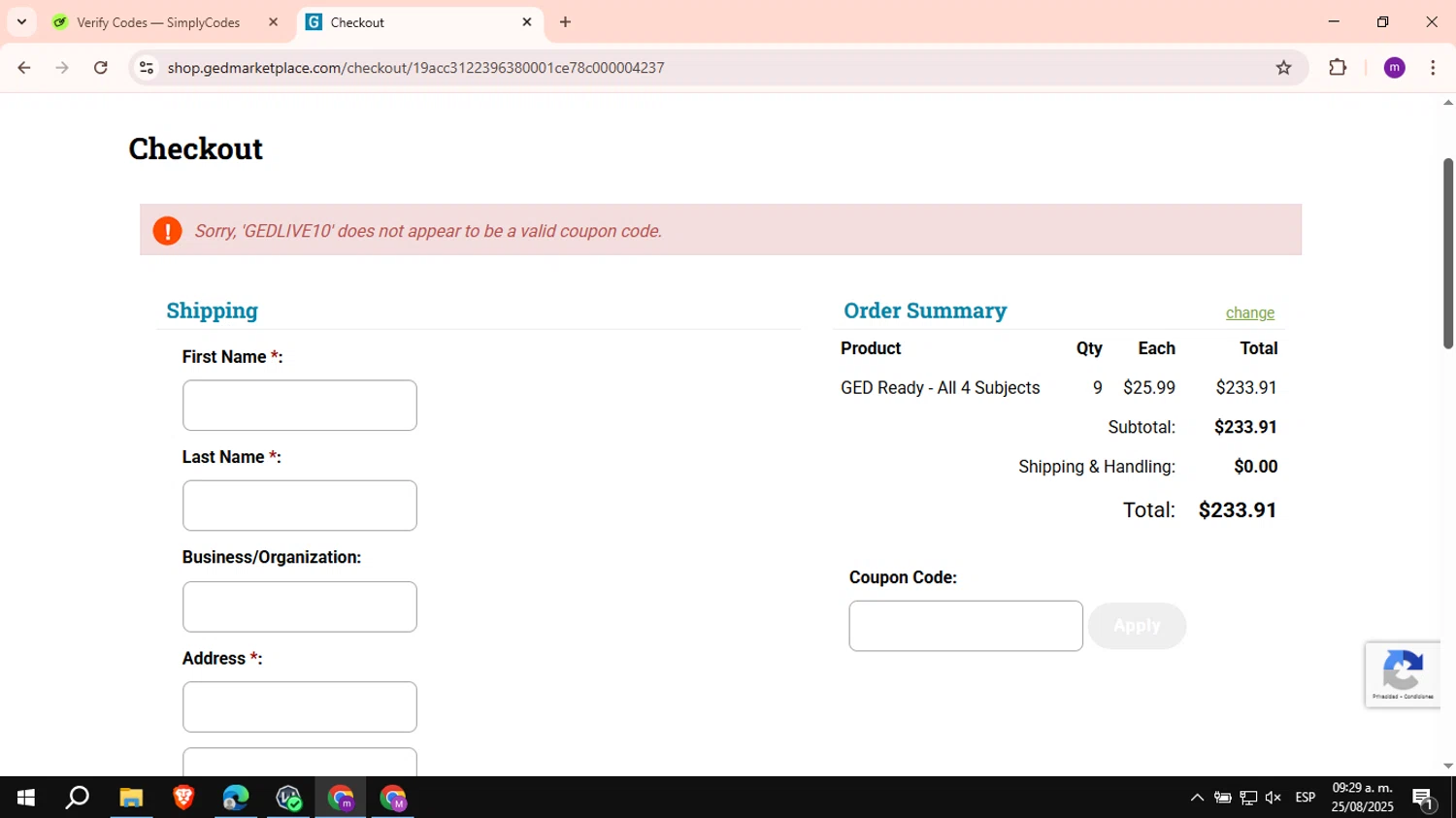 GED Promo Codes - 25% Off w/Code (1 Verified) Mar 2026