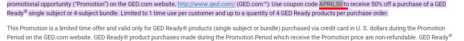 GED Promo Codes - 25% Off w/Code (1 Verified) Mar 2026