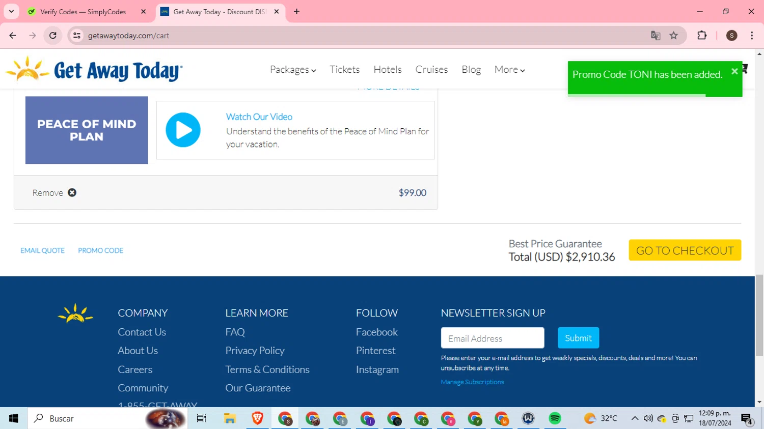 Get Away Today Promo Codes – $10 Off | July 2024