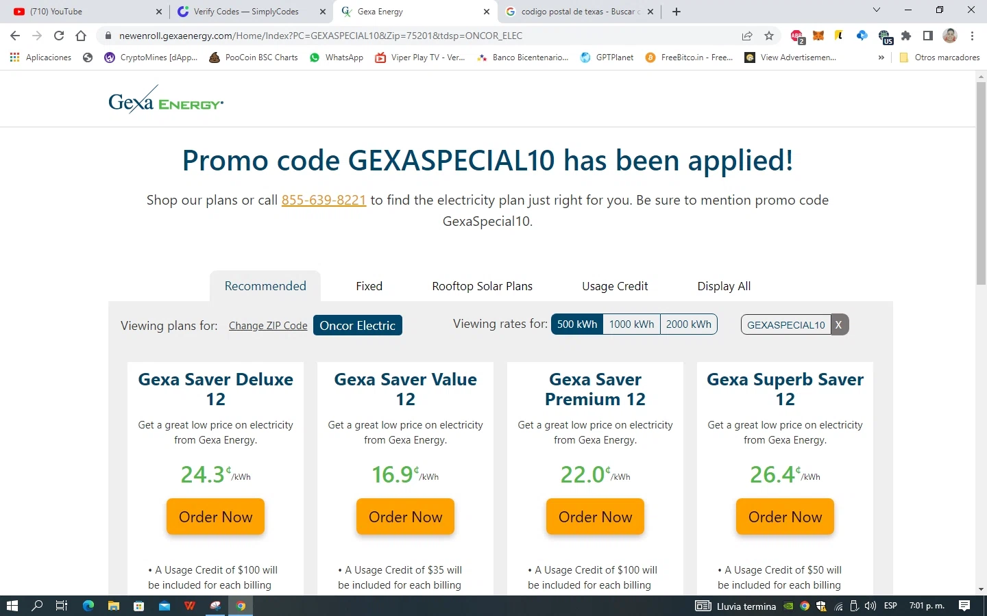 Gexa Energy Promo Codes - 27% Off | November 2024