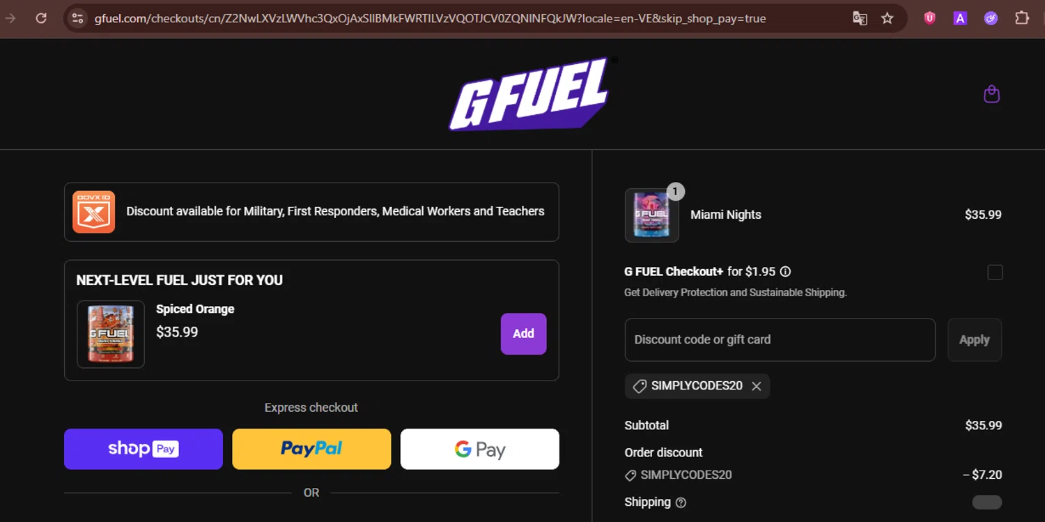 G Fuel Discount Codes - 20% Off (3 Verified) Sep 2025