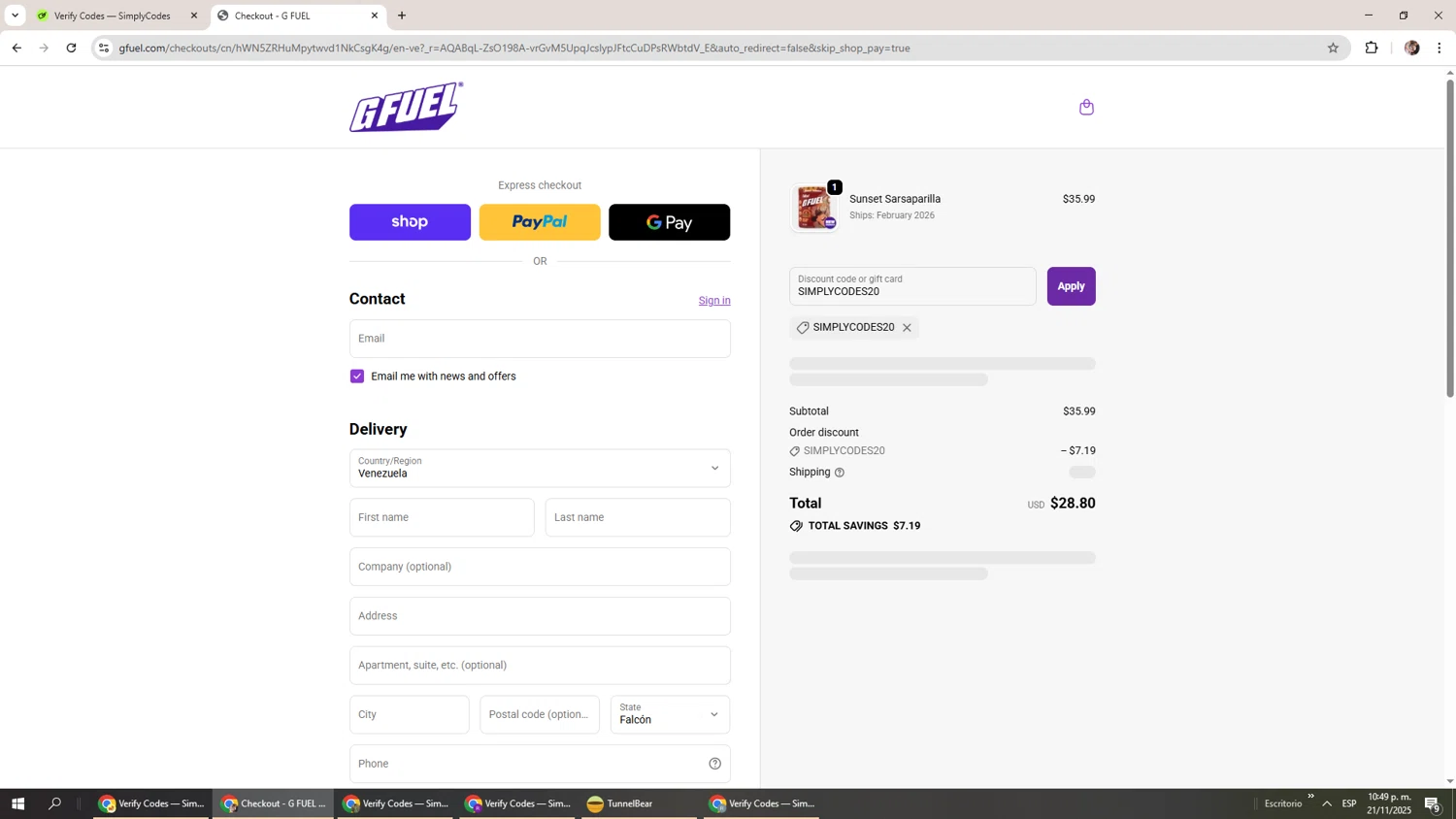 G Fuel Promo Codes - 20% Off (3 Verified) Jan 2026