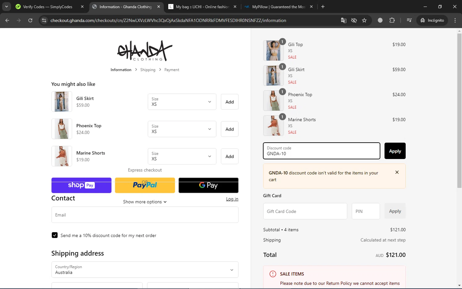 Ghanda Clothing Promo Codes - 25% Off | January 2025