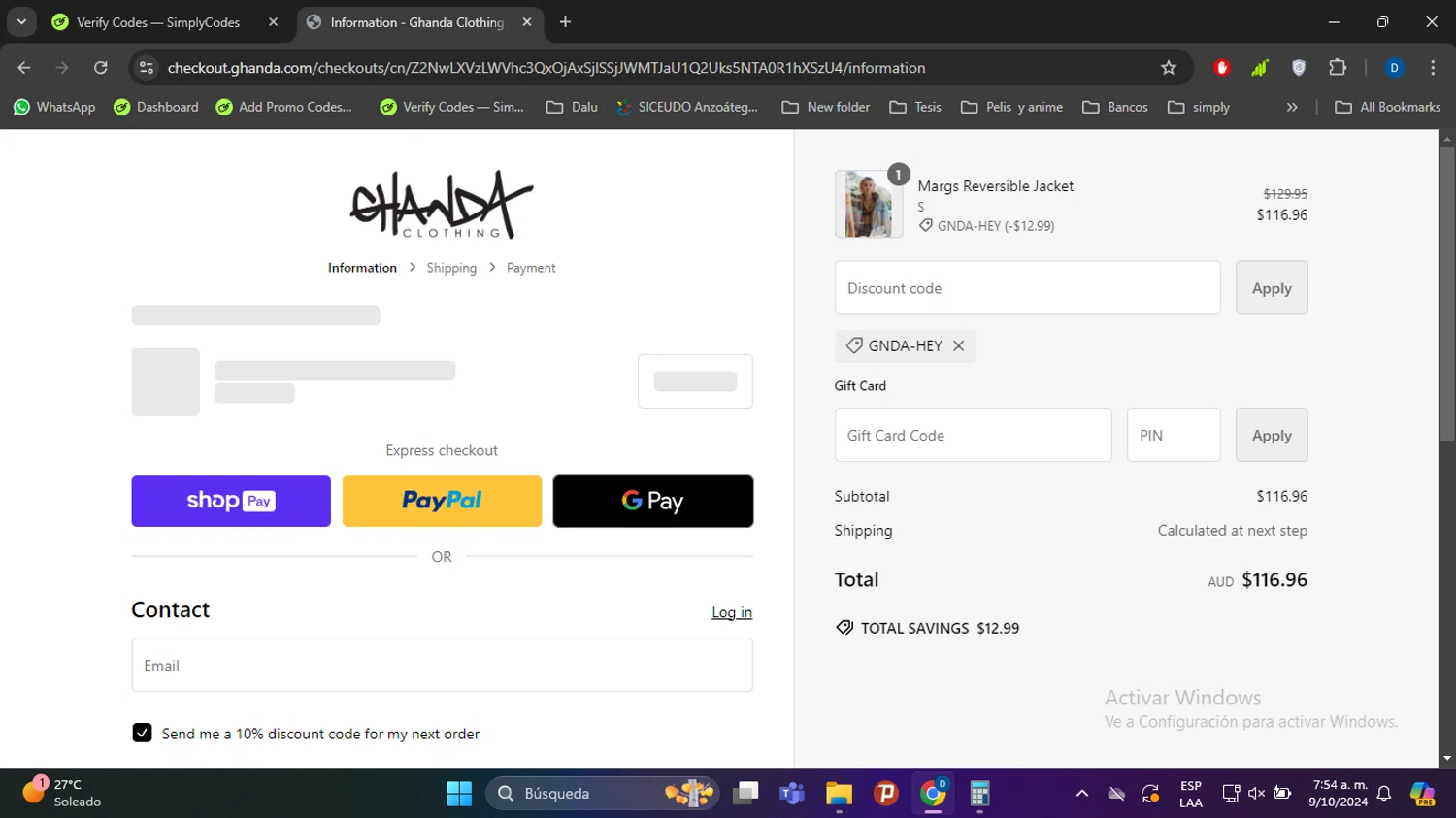 Ghanda Clothing Coupons - 23% Off | October 2024