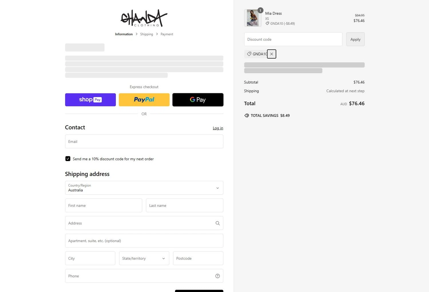 Ghanda Clothing Coupons - 23% Off | October 2024