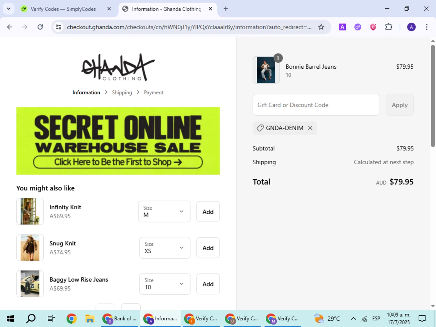 Ghanda Clothing Promo Codes (6 Verified) - 20% Off Sep 2025