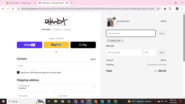 Ghanda Clothing Promo Codes (7 Verified) - 25% Off Apr 2025