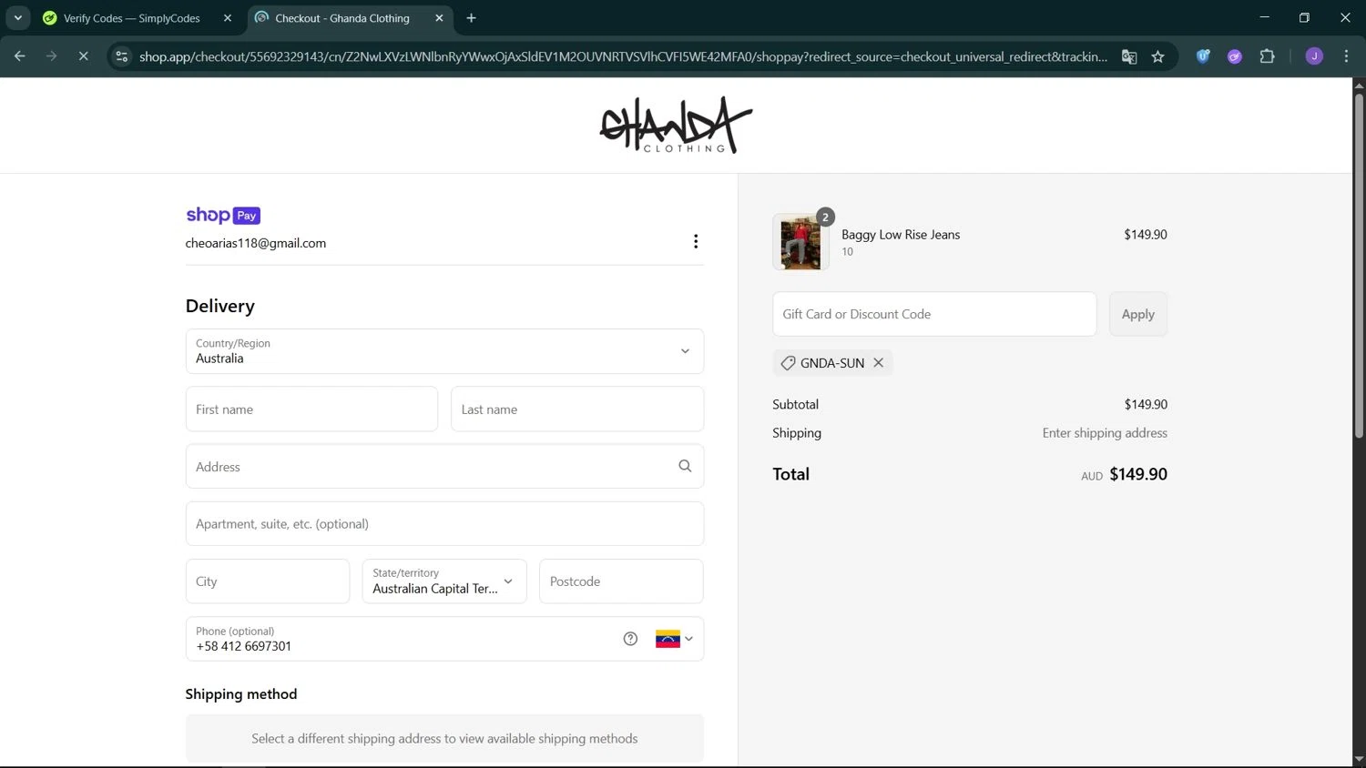 Ghanda Clothing Promo Codes (2 Verified) - 20% Off Jul 2025