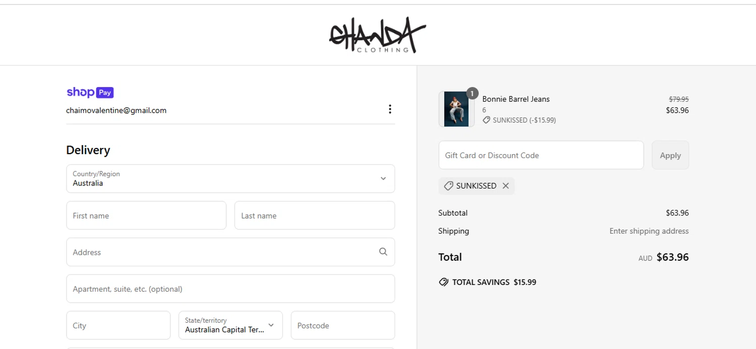 Ghanda Clothing Promo Codes (2 Verified) - 20% Off Jul 2025