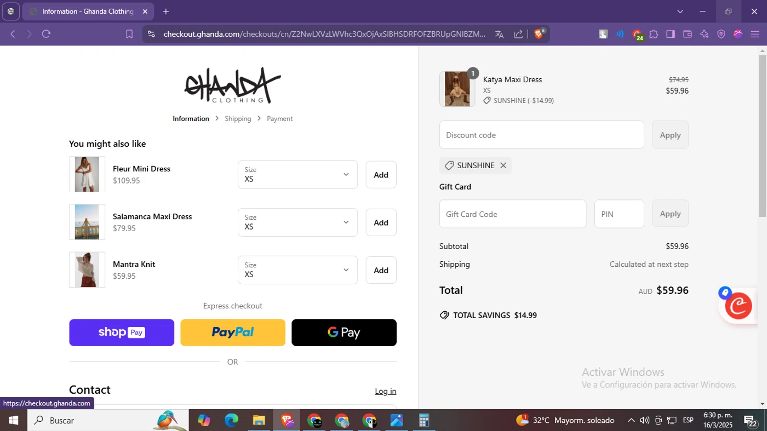 Ghanda Clothing Promo Codes (7 Verified) - 25% Off Apr 2025