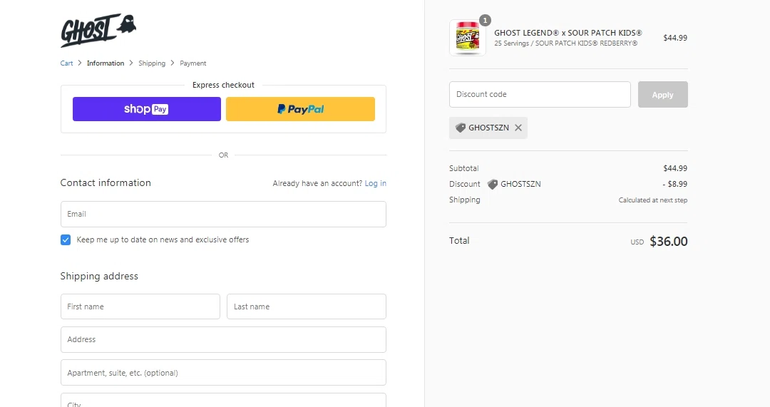 Ghost Promo Codes – 20% Off | July 2024