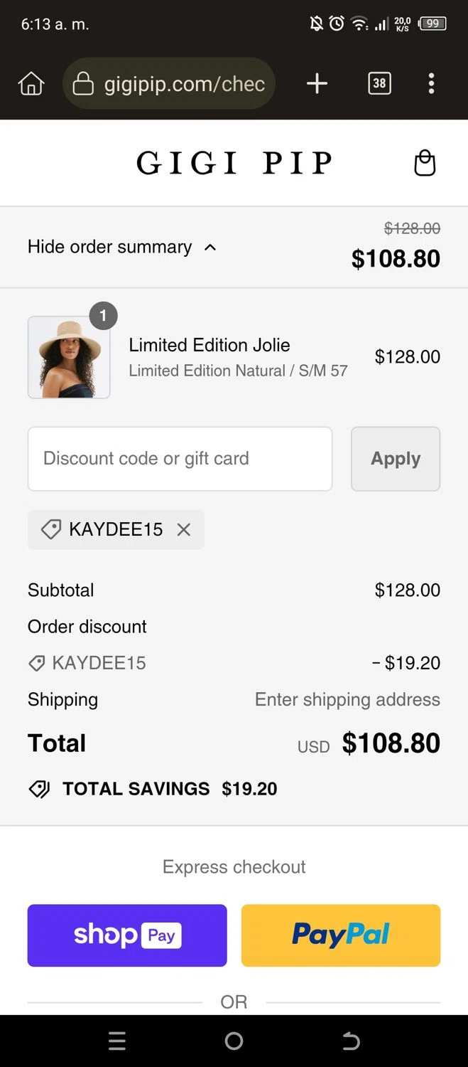 Gigi Pip Promo Codes – 15% Off | July 2024