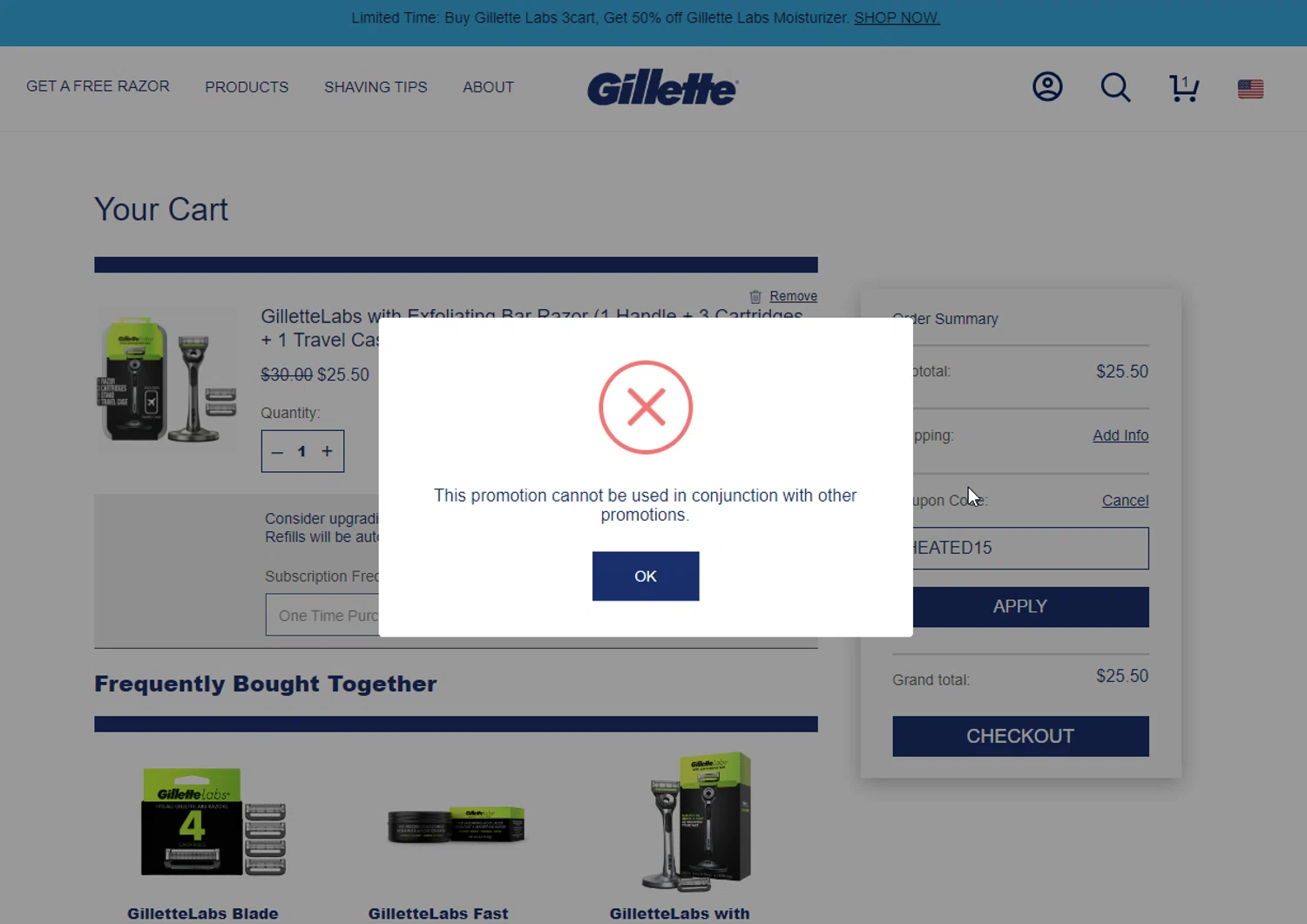 Gillette Coupons - 15% Off | October 2024