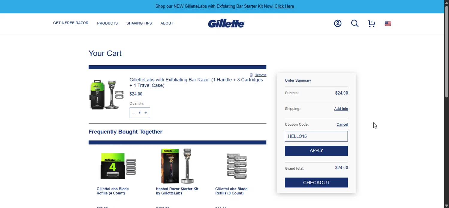 Gillette Promo Codes (5 Verified) - 15% Off w/Code Oct 2025