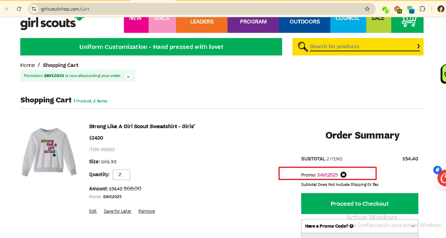 Girl Scout Shop Promo Codes (4 Verified) - 20% Off Jan 2025