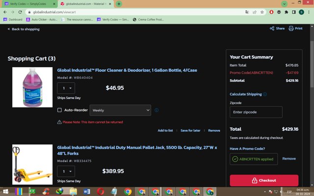 Global Industrial Promo Codes - 10% Off Discount Aug 2025