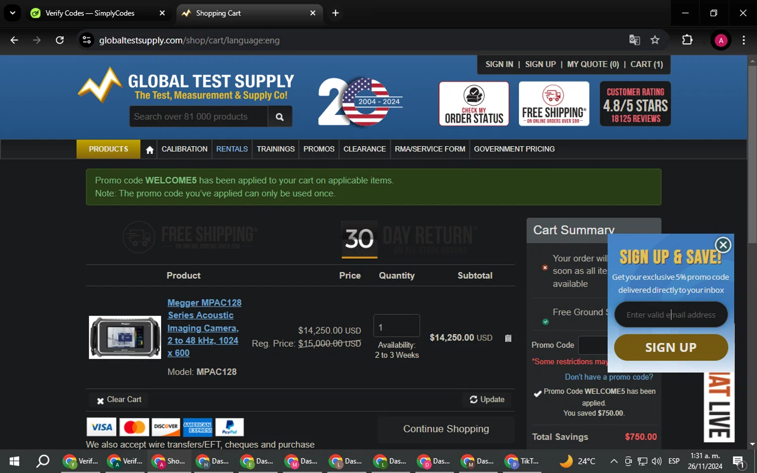 Global Test Supply Promo Code (7 Verified) - 5% Off Jan 2025