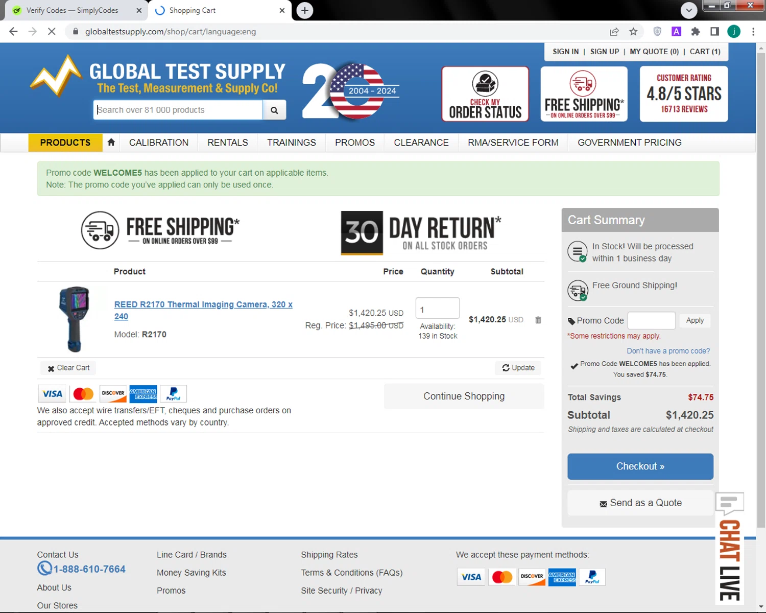 Global Test Supply Promo Codes - 5% Off | October 2024
