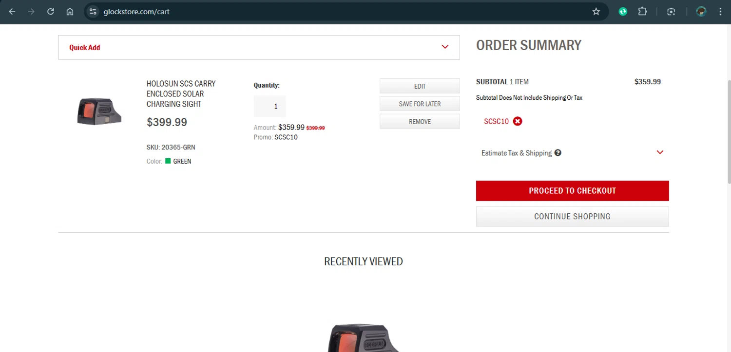 GlockStore Promo Codes (3 Verified) - 15% Off Jan 2025