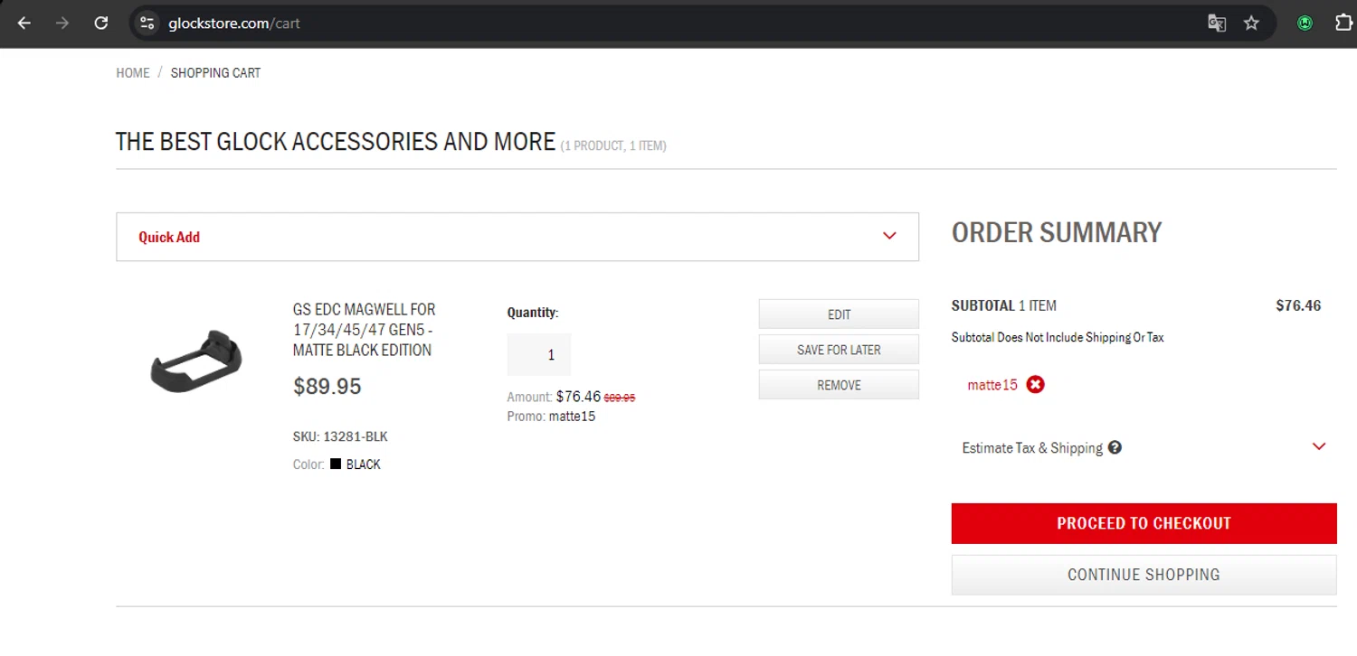 GlockStore Promo Codes - 10% Off | September 2024